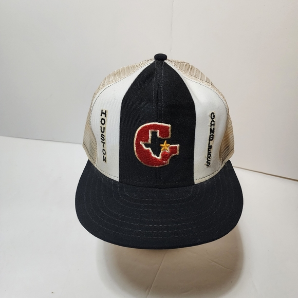 Accessories | Houston Gamblers Usfl Black Stripe Snapback Trucker Hat ...